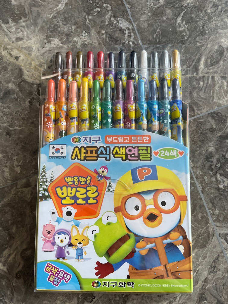 PORORO Crayons, Hobbies & Toys, Stationery & Craft, Stationery & School ...