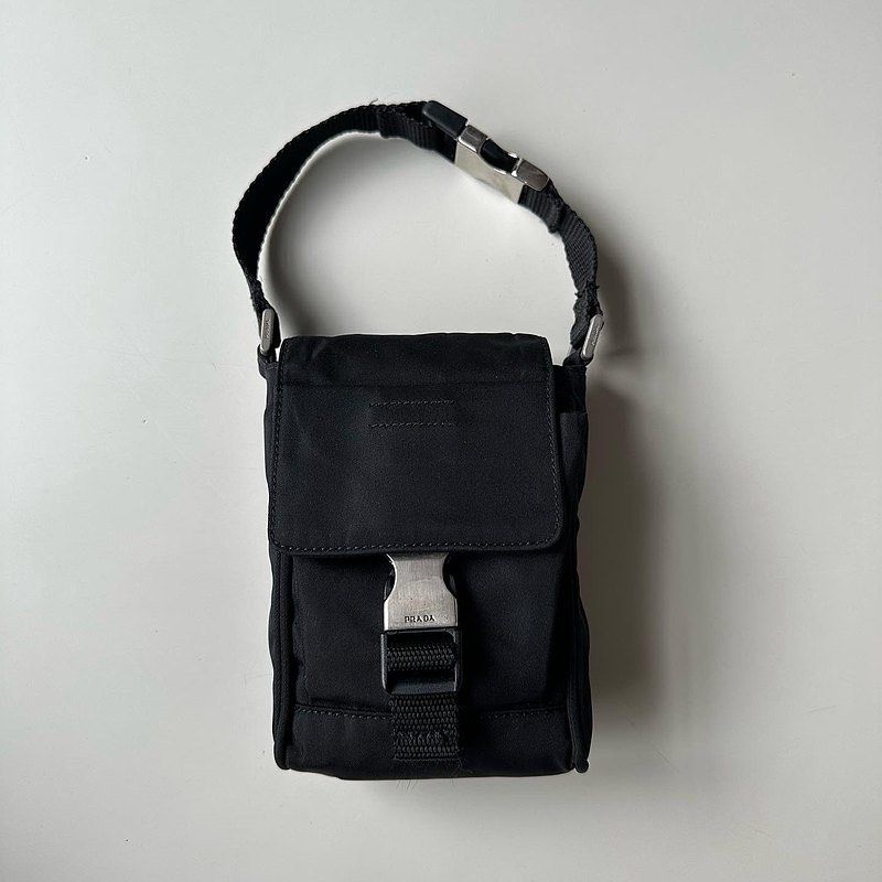 PRADA classic black parachute canvas, Luxury, Bags & Wallets on Carousell