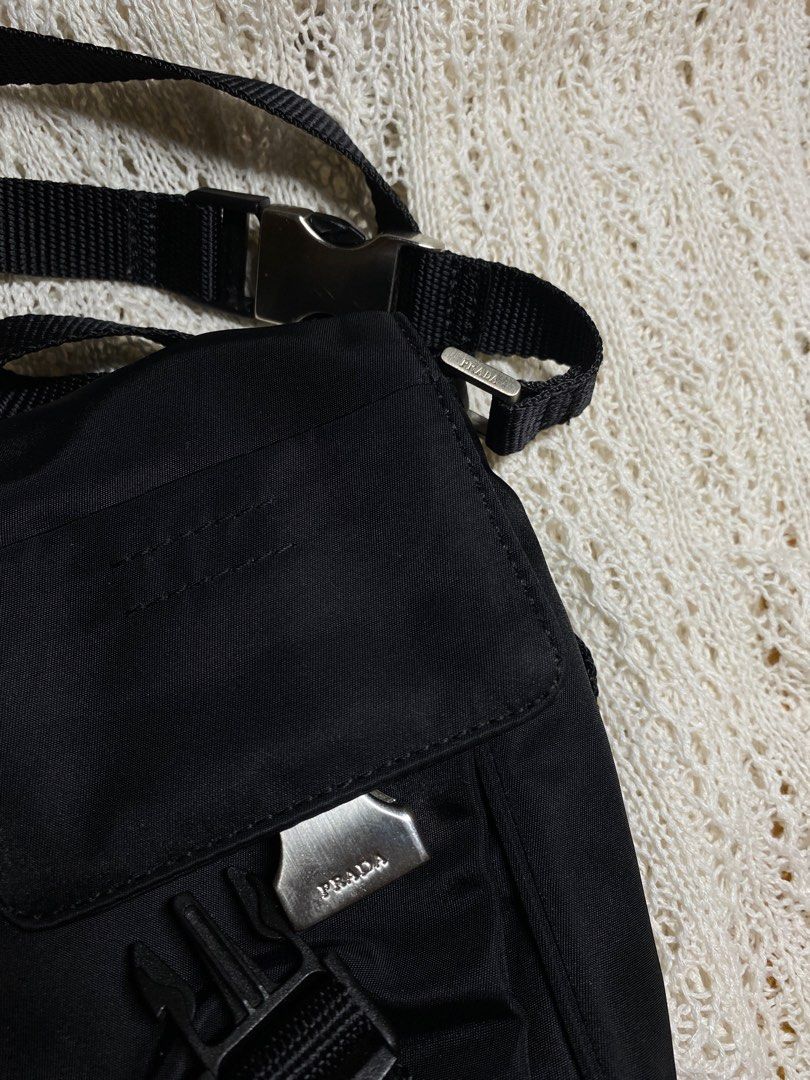 PRADA classic black parachute canvas, Luxury, Bags & Wallets on Carousell