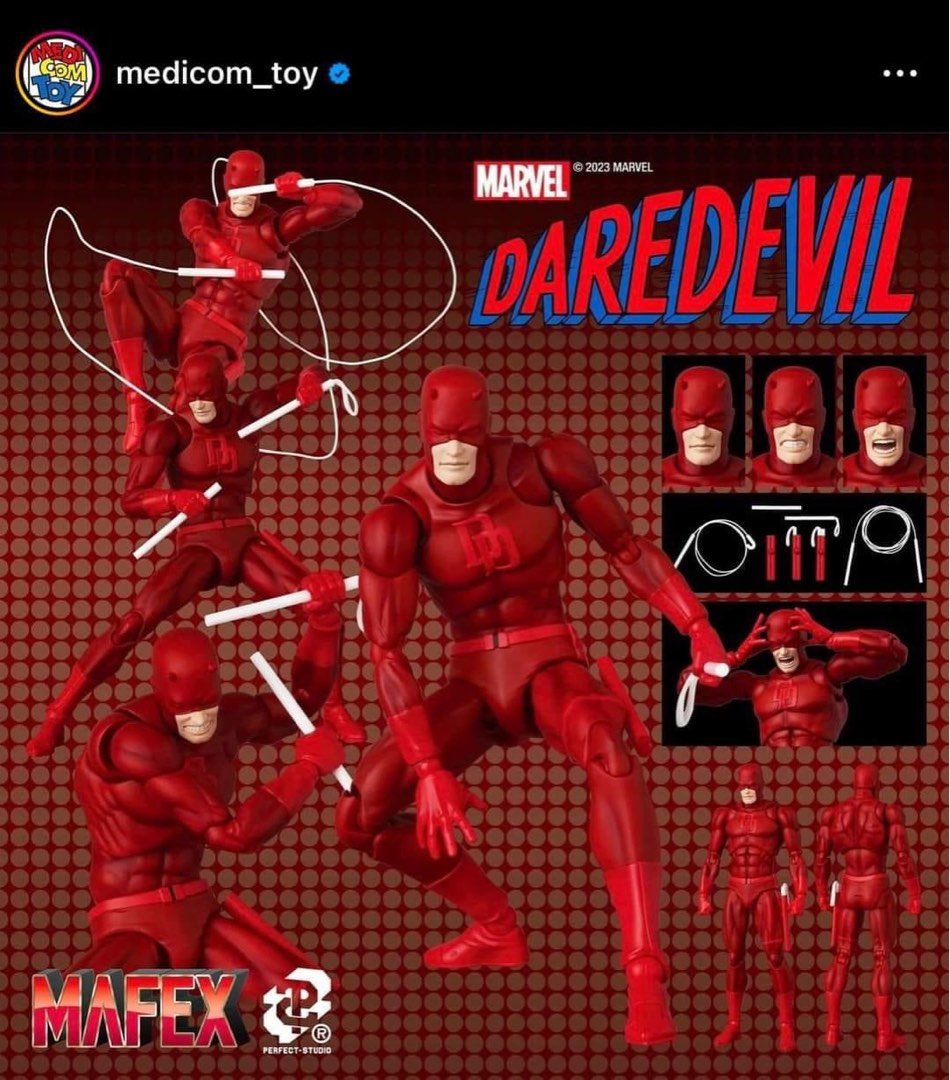 Pre Order MAFEX Marvel Comic Daredevil, Hobbies & Toys, Toys & Games on ...