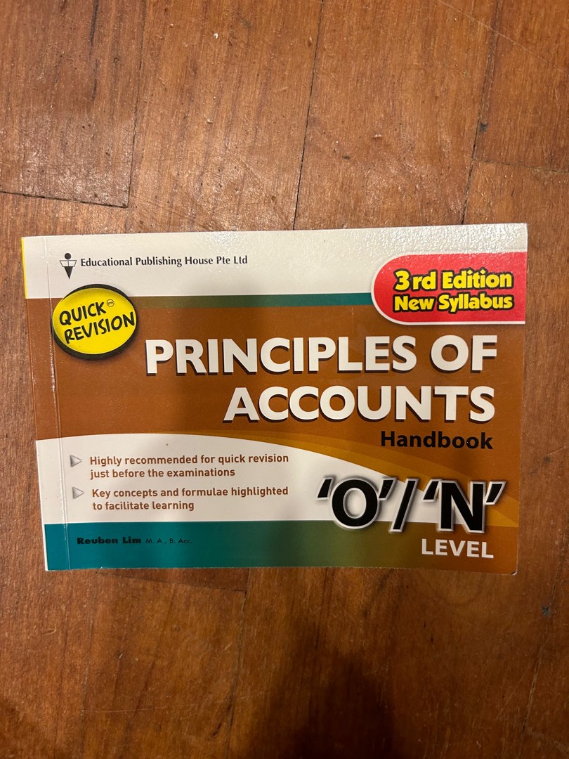 Principle Of Accounts O level quick revision handbook, Hobbies & Toys, Books & Magazines ...