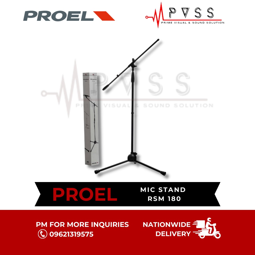 “Proel”Mic Stand RSM 180, Audio, Portable Audio Accessories on Carousell