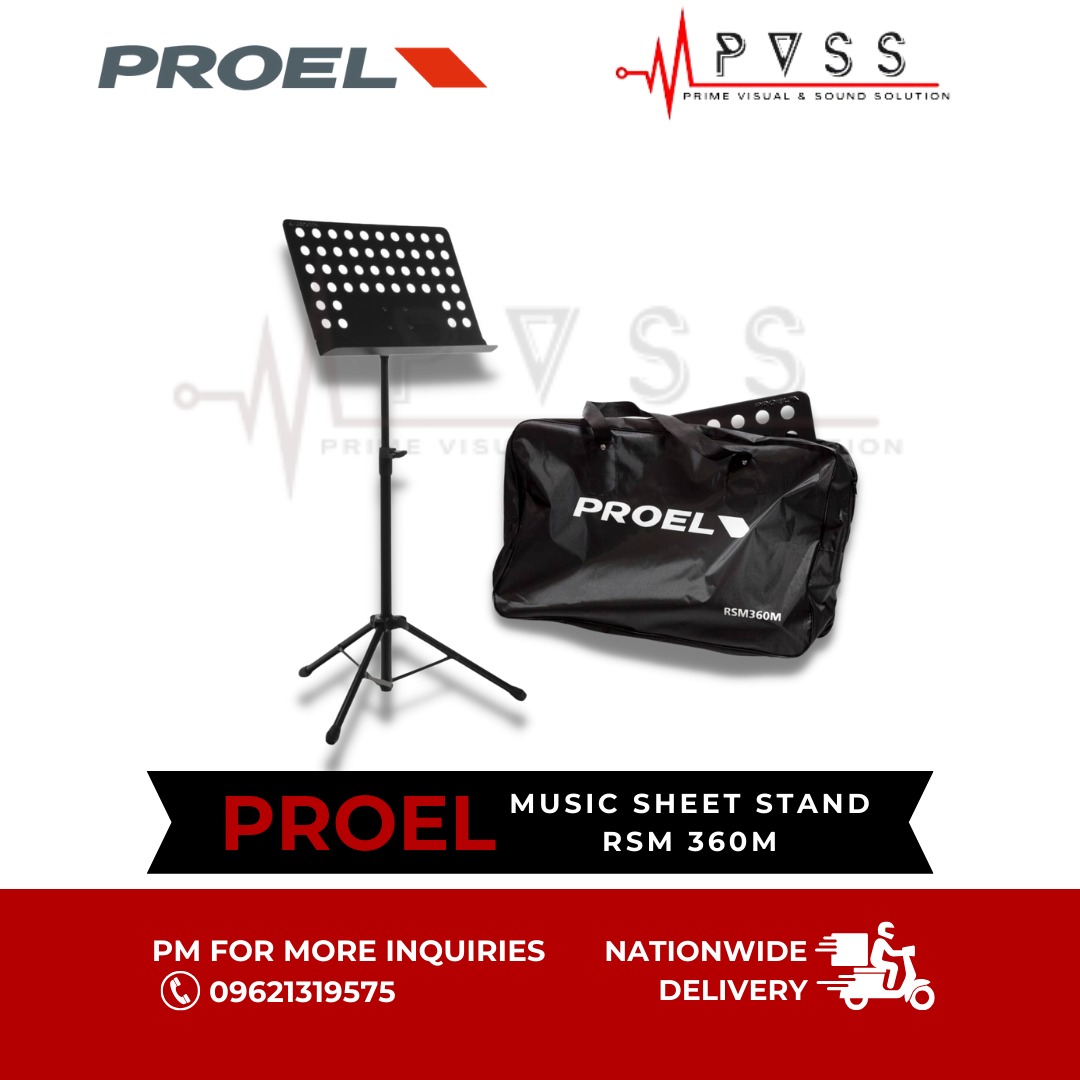 "Proel”Music Sheet Stand RSM 360M, Audio, Other Audio Equipment on ...