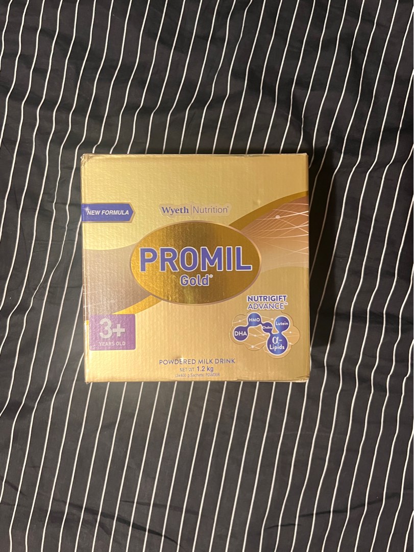 PROMIL GOLD 3+ powdered milk drink 1.2kg 2025 expiry, Food & Drinks ...