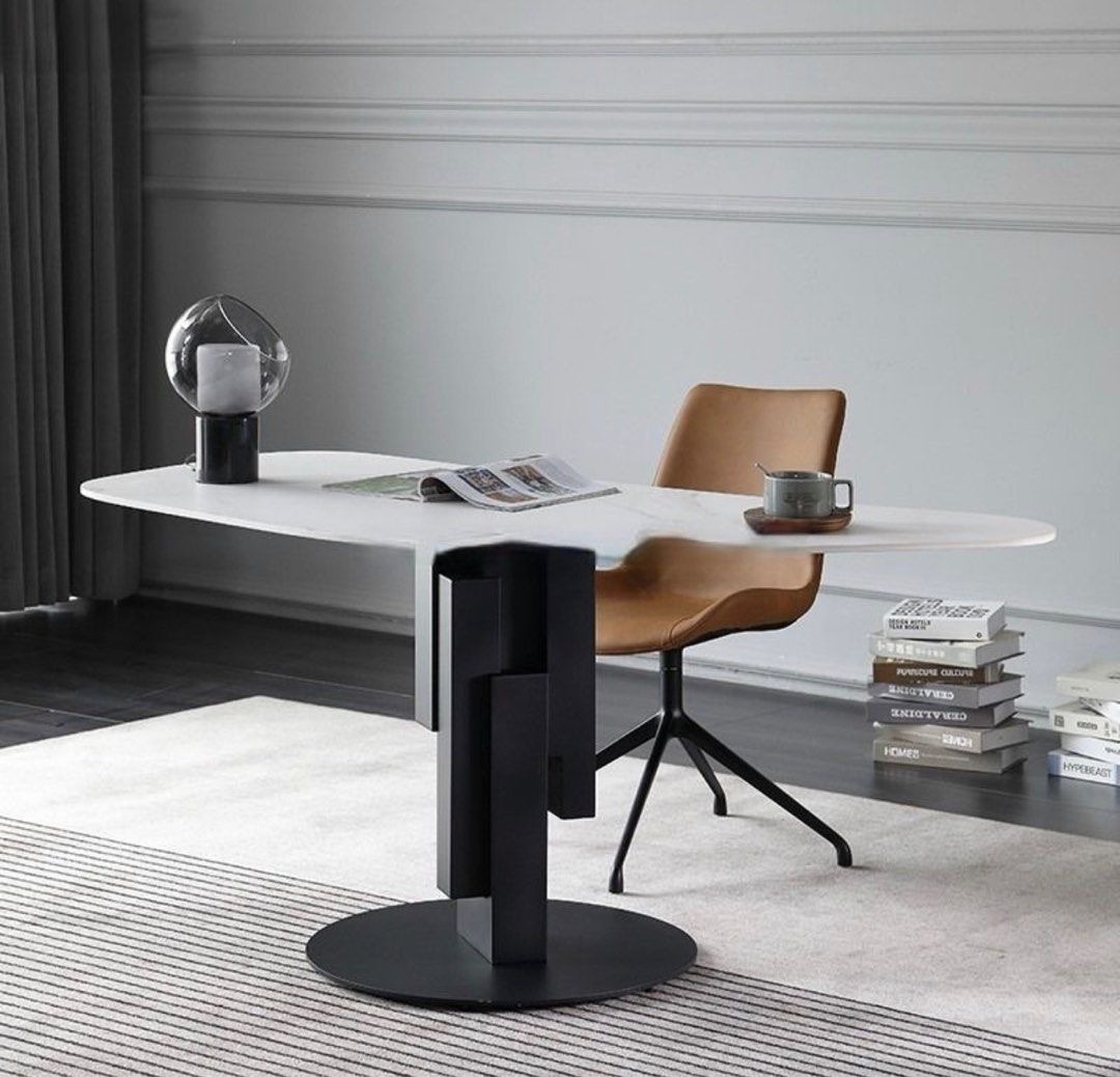 RABBI Modern Marble Office Table, Furniture & Home Living, Furniture ...
