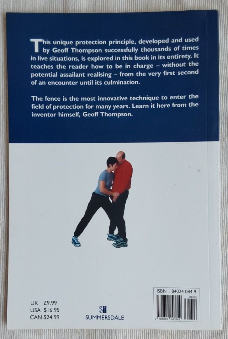 ***LIKE NEW*** MARTIAL ARTS - The Fence by Geoff Thompson, 2000 ...