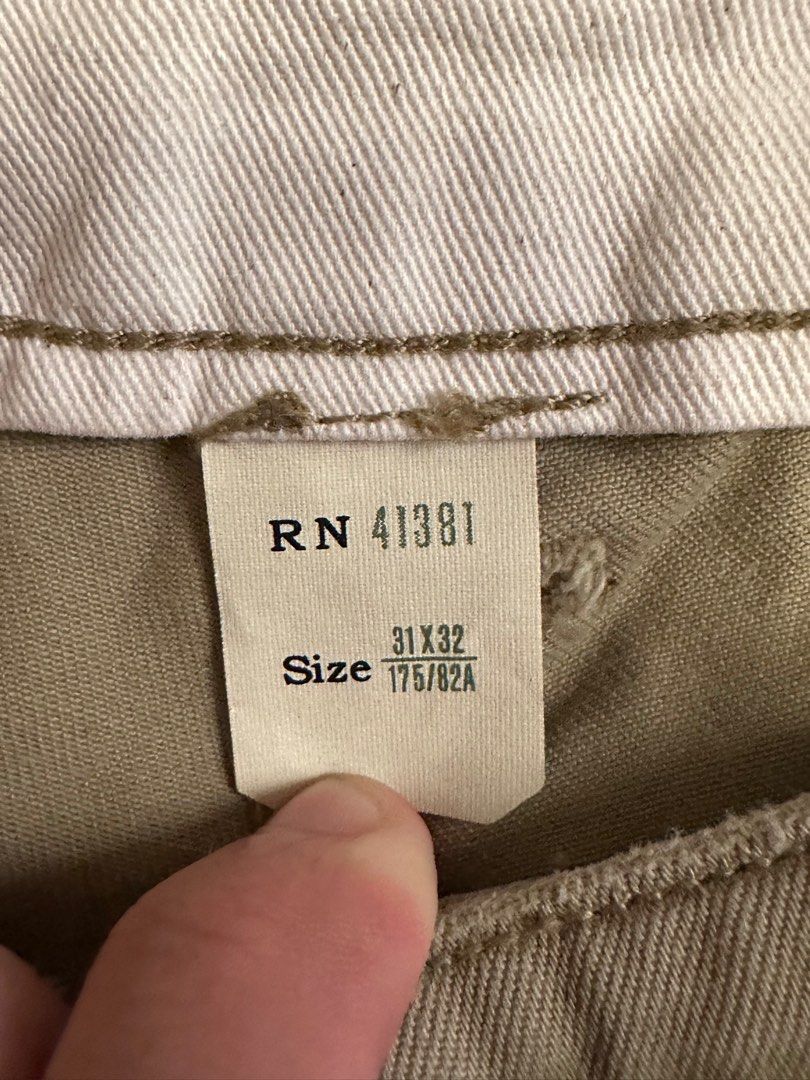 RRL Khaki Military Chinos, Men's Fashion, Bottoms, Chinos on Carousell