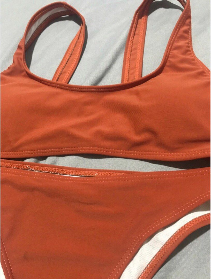 Rust Two Piece Swimsuit, Women's Fashion, Swimwear, Bikinis & Swimsuits ...