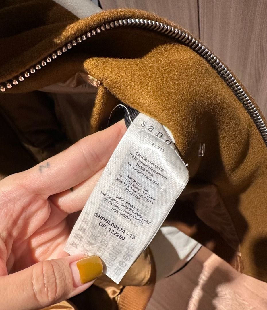 sandro 外套 M, 名牌, 服裝 - Carousell