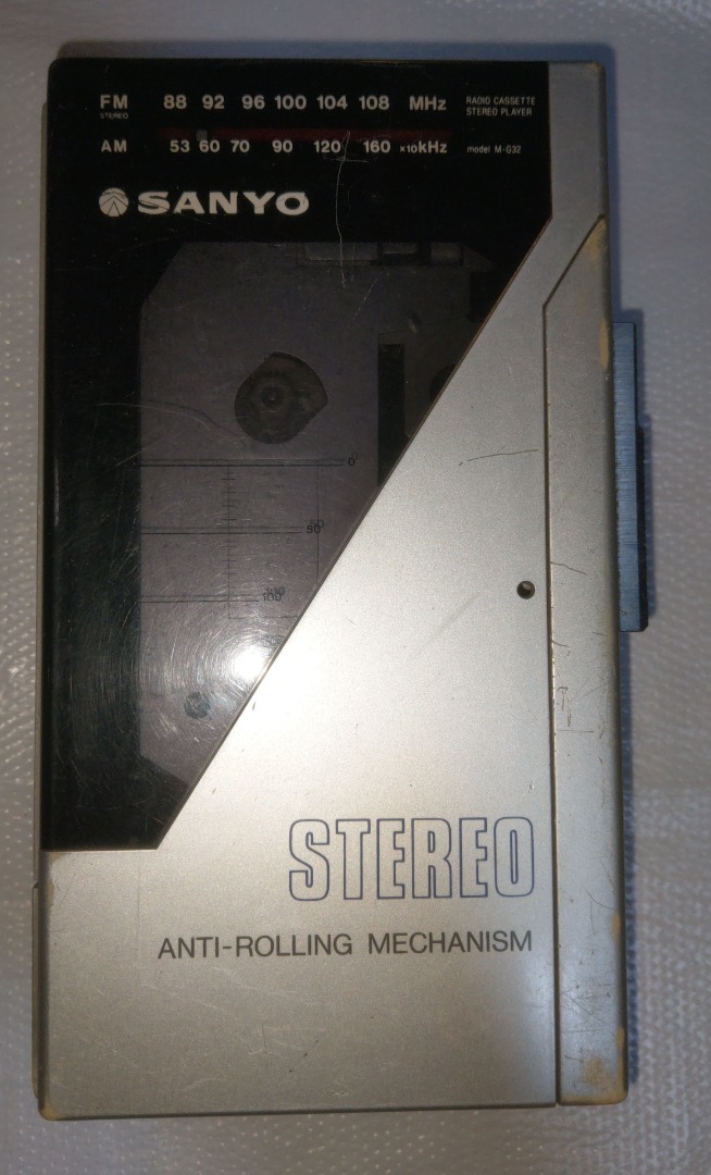 SANYO Stereo Radio Cassette Player M-G32 日本製造, 音響器材, 音樂播放裝置 MP3及CD ...