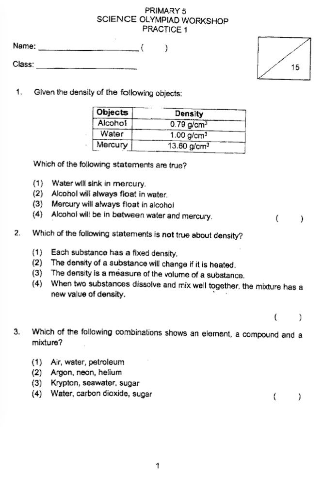 Science Olympiad | SPSO | IMSO | Primary school Sci Competition ...