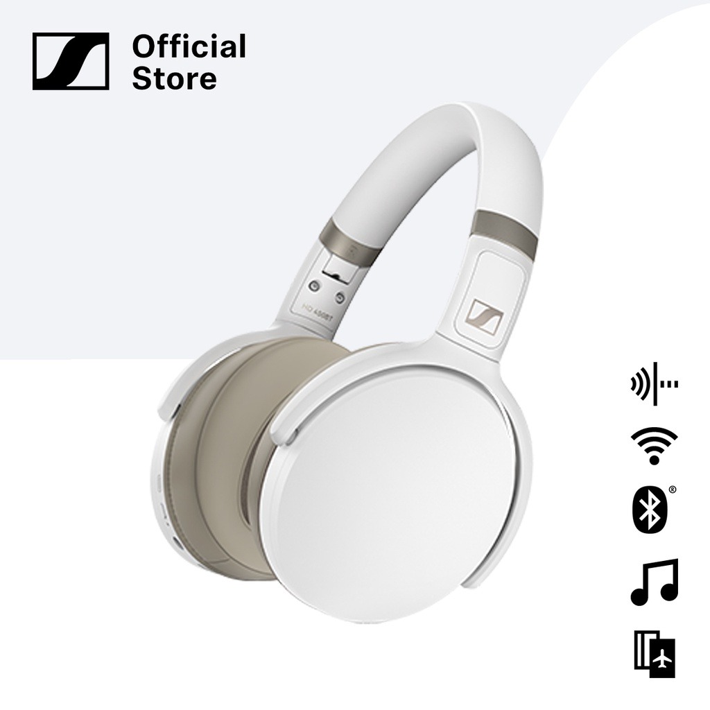 Sennheiser HD 450BT Wireless Bluetooth Headphones with ANC [White], Audio, Headphones & Headsets ...