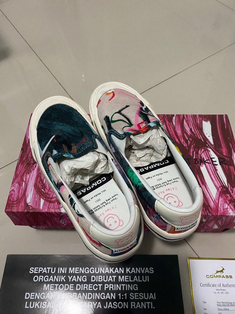 Sepatu Compass Jason Ranti Artwork 5, Fesyen Wanita, Sepatu di Carousell