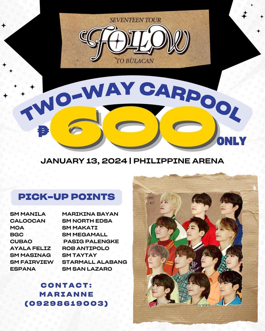 SEVENTEEN TOUR Follow To Bulacan, Tickets & Vouchers, Event Tickets on ...