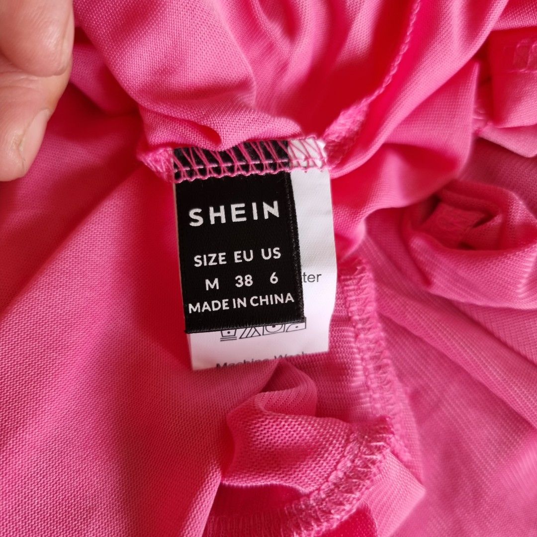 SHEIN FAIRY DRESS BARBIE PINK BUSTIER CORSET MAXI DRESS MEDIUM-LARGE ...