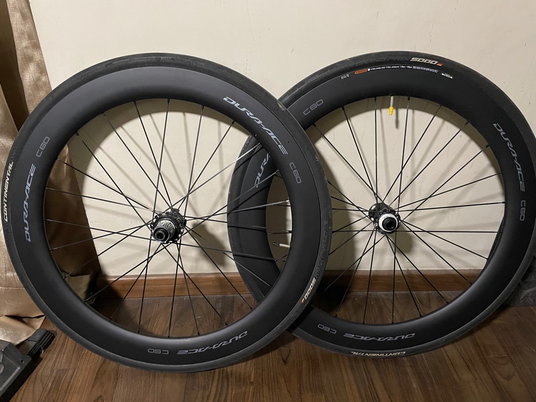 Shimano Dura Ace C60 Tubeless Disc Brake Wheelset, Sports Equipment ...