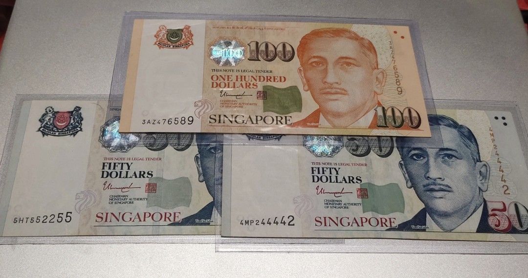 Singapore banknotes with fancy numbers, Hobbies & Toys, Memorabilia ...