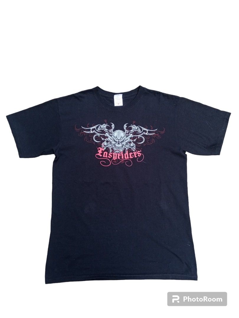 Skull y2k grunge cyber punk emo goth alternative, Women's Fashion, Tops ...