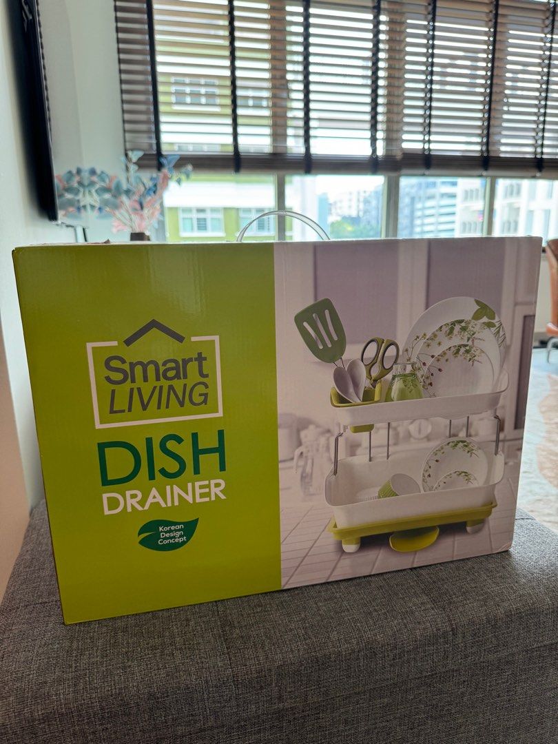 Smart home 2 tier dish drying rack, Furniture & Home Living ...