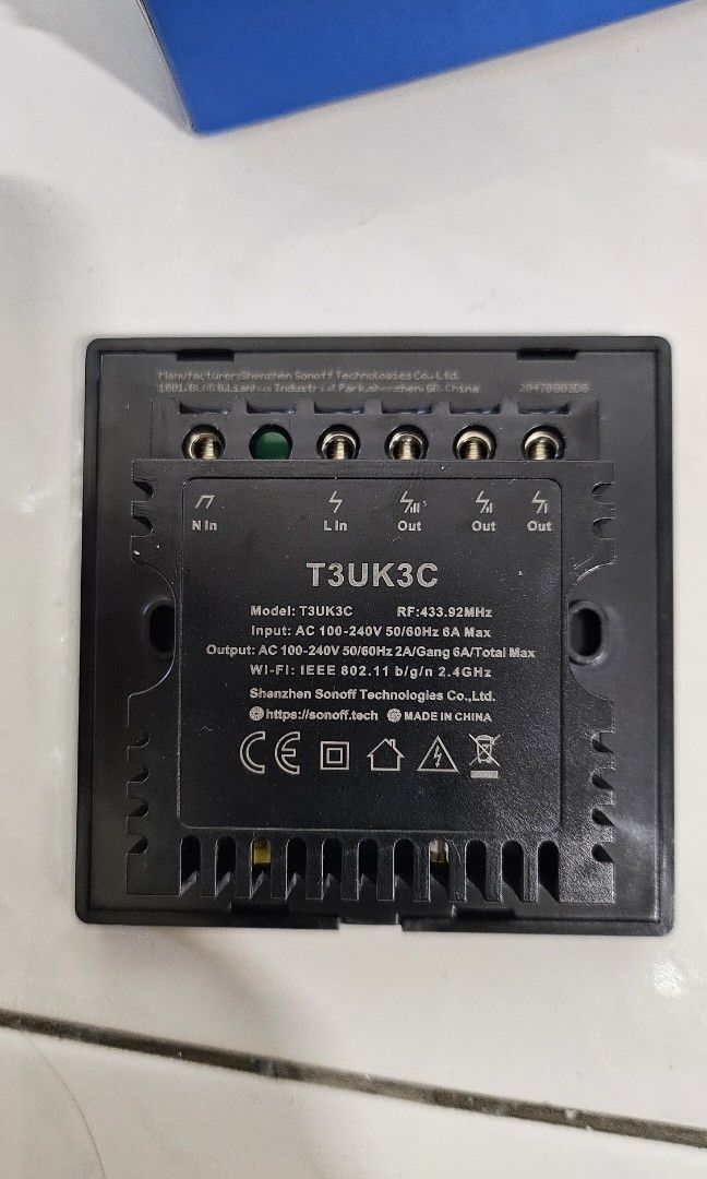 Sonoff smart 3 gang wireless touch light switch, Mobile Phones ...