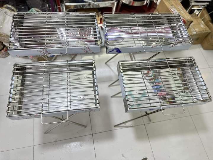 STAINLESS IHAWAN With stand (foldable), Furniture & Home Living ...