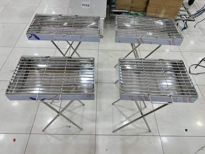 STAINLESS IHAWAN With stand (foldable), Furniture & Home Living ...