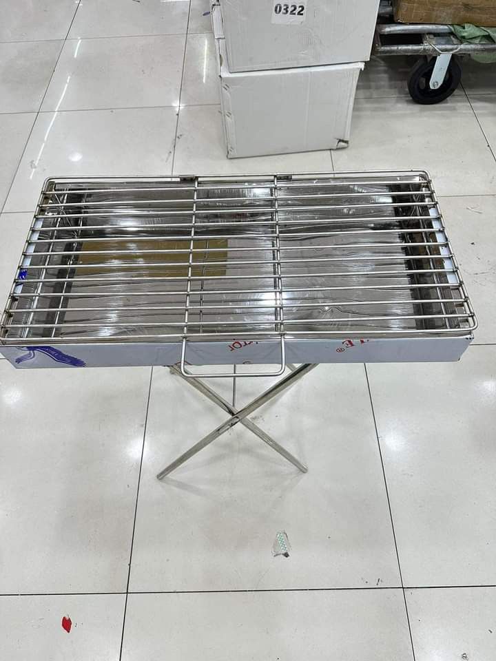 STAINLESS IHAWAN With stand (foldable), Furniture & Home Living ...