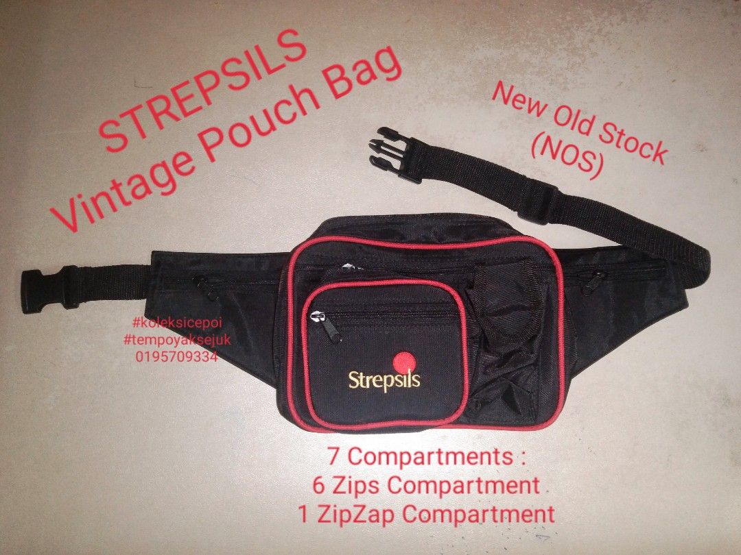 STREPSIL Vintage Pouch Bag, Men's Fashion, Bags, Belt bags, Clutches ...