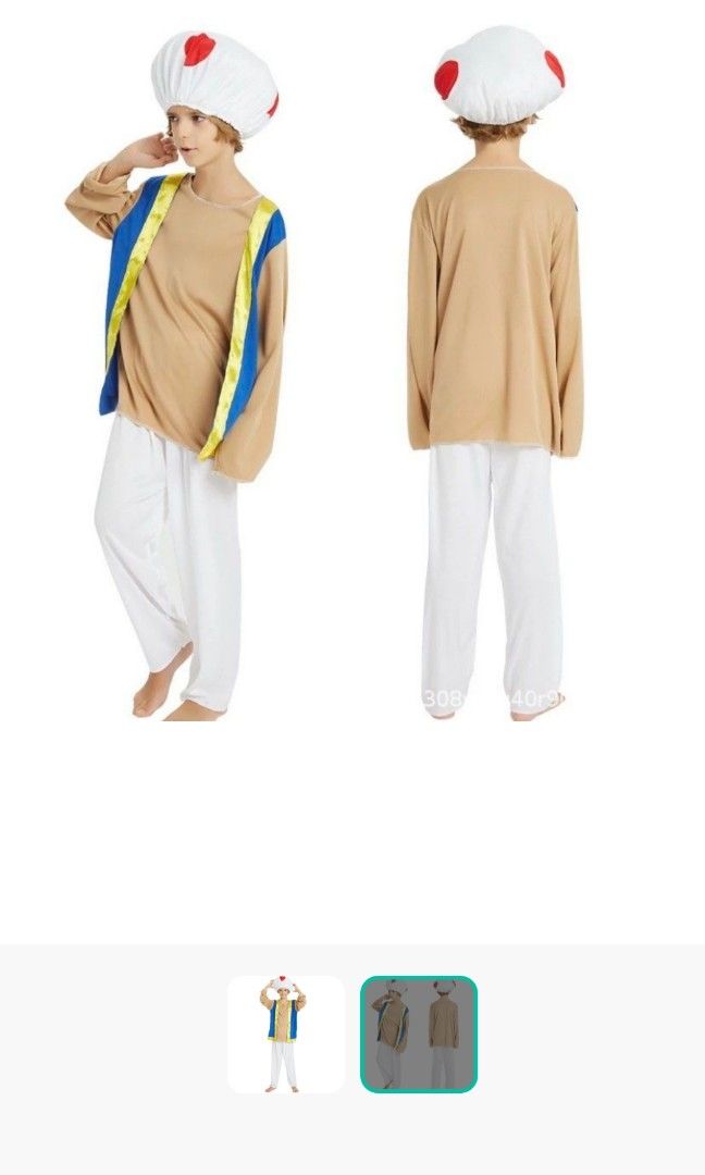 Super Mario Bros Toads Costume, Men's Fashion, Activewear on Carousell