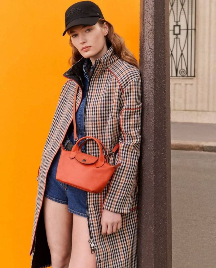 Tas LONGCHAMP Le pliage Cuir Xtra XS Mini Crossbody Leather Terracotta ...