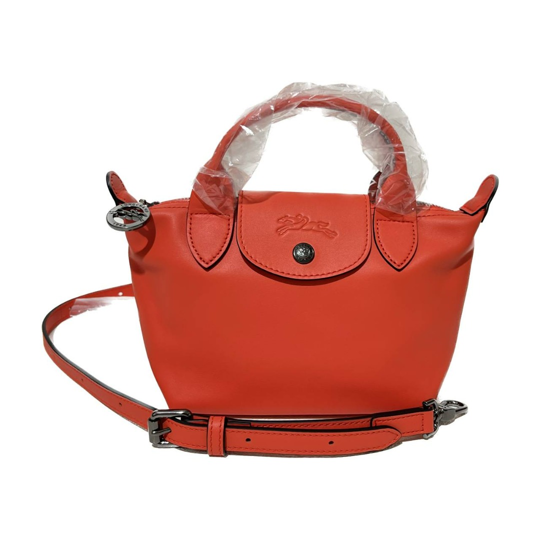 Tas LONGCHAMP Le pliage Cuir xtra XS Mini Crossbody Leather Orange ...
