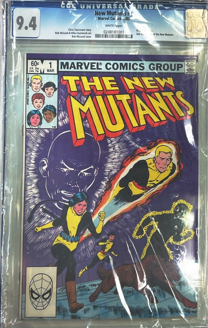 The New Mutants #1 CGC Slab, Hobbies & Toys, Books & Magazines, Comics ...