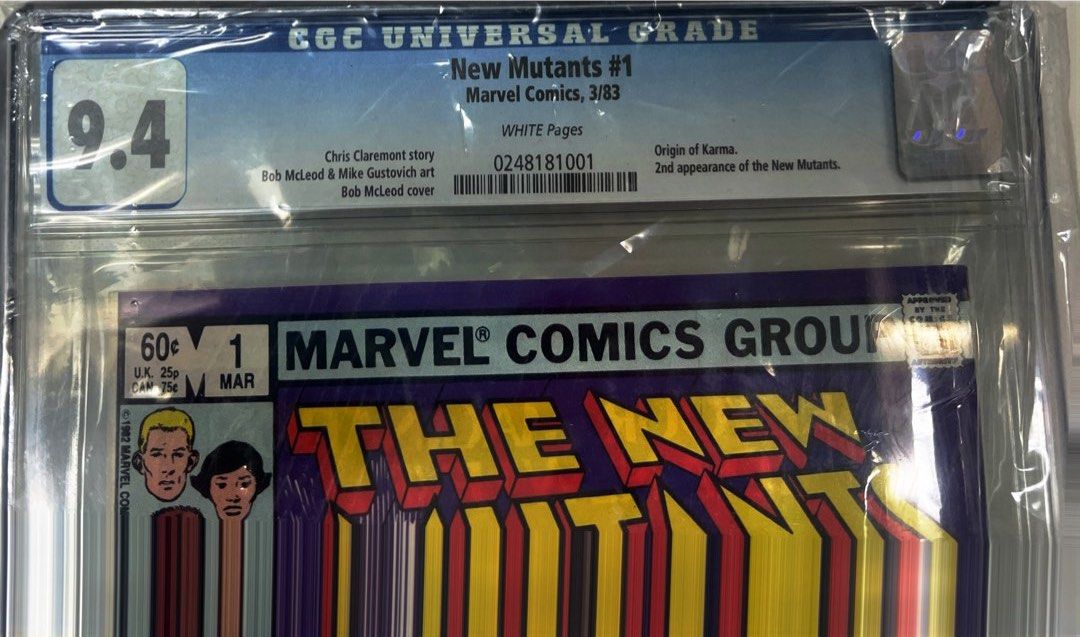 The New Mutants #1 CGC Slab, Hobbies & Toys, Books & Magazines, Comics ...