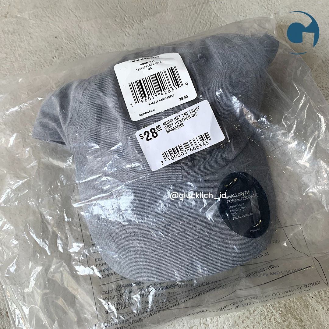 The North Face, Logo TNF Cap in Light Grey, Fesyen Pria, Aksesoris ...