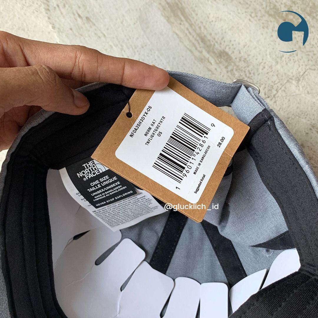 The North Face, Logo TNF Cap in Light Grey, Fesyen Pria, Aksesoris ...