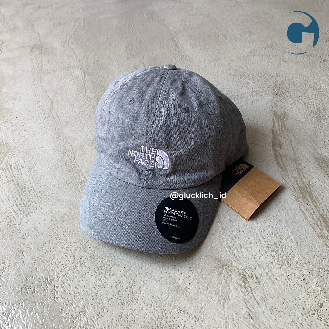 The North Face, Logo TNF Cap in Light Grey, Fesyen Pria, Aksesoris ...