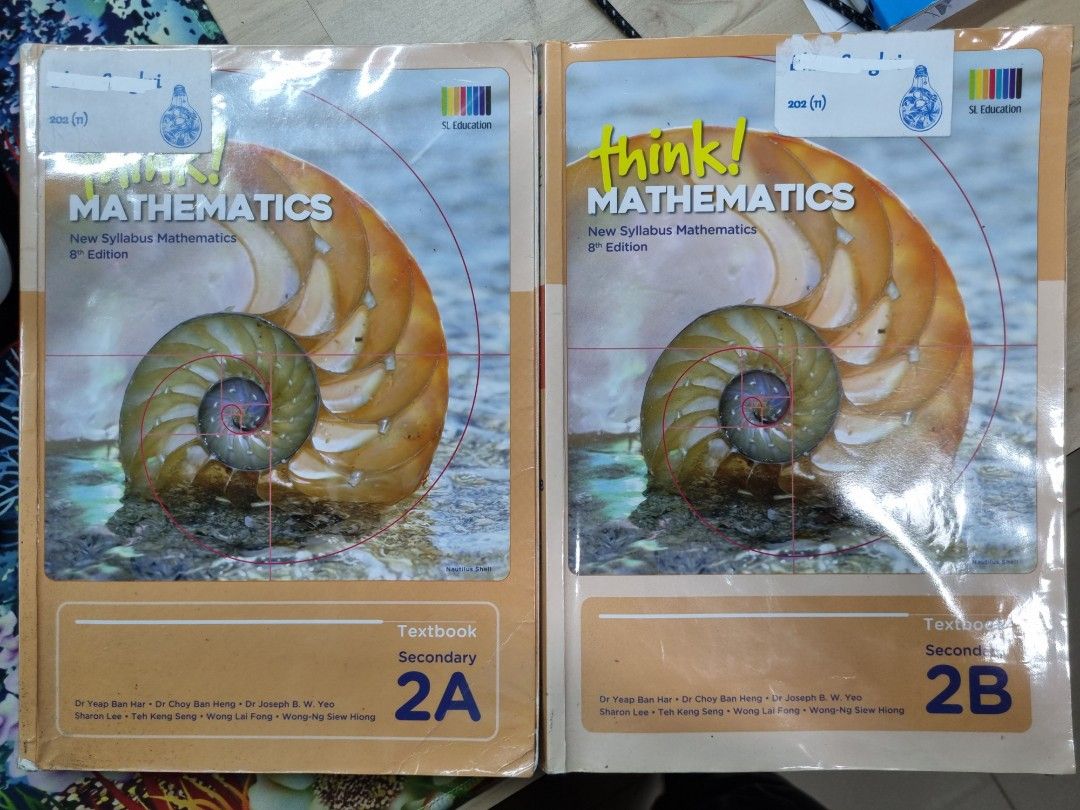Think Mathematics 8th Edition 2A and 2B, Hobbies & Toys, Books ...