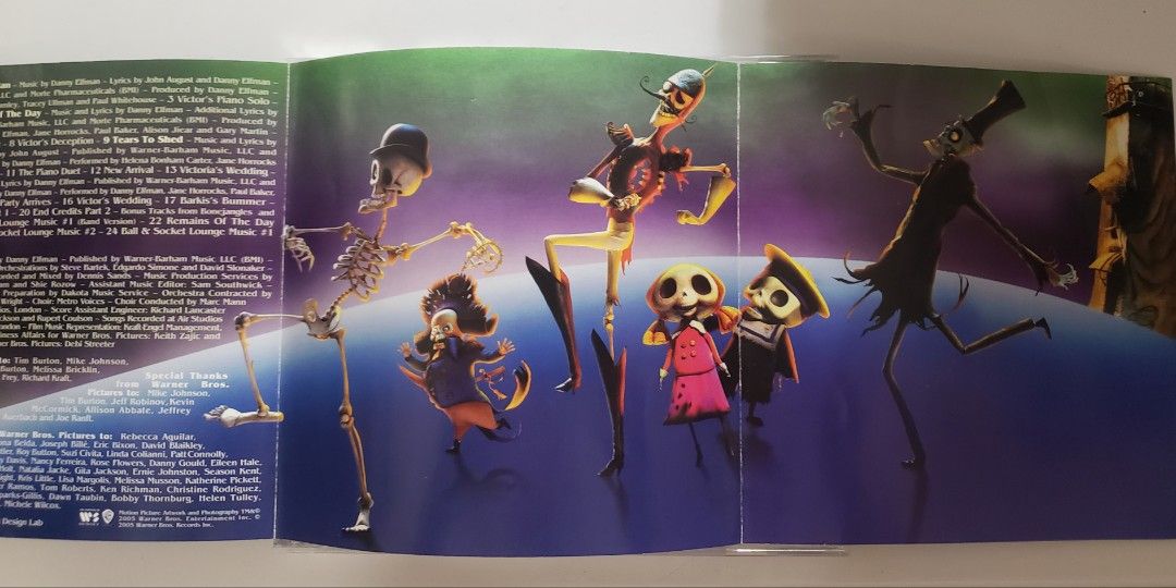 Tim Burton Corpse Bride 怪誕屍新娘 Soundtrack 電影原聲 CD Danny Elfman, 興趣及遊戲 ...