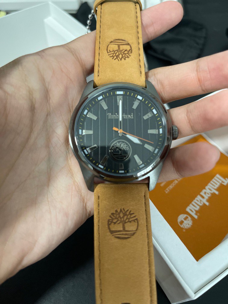 Timberland leather watch, Luxury, Watches on Carousell