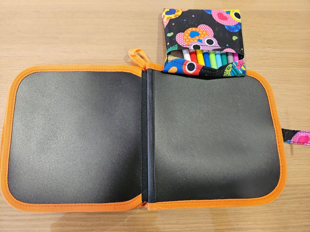 Toddler reusable coloring book with markers and puzzle, Babies & Kids ...