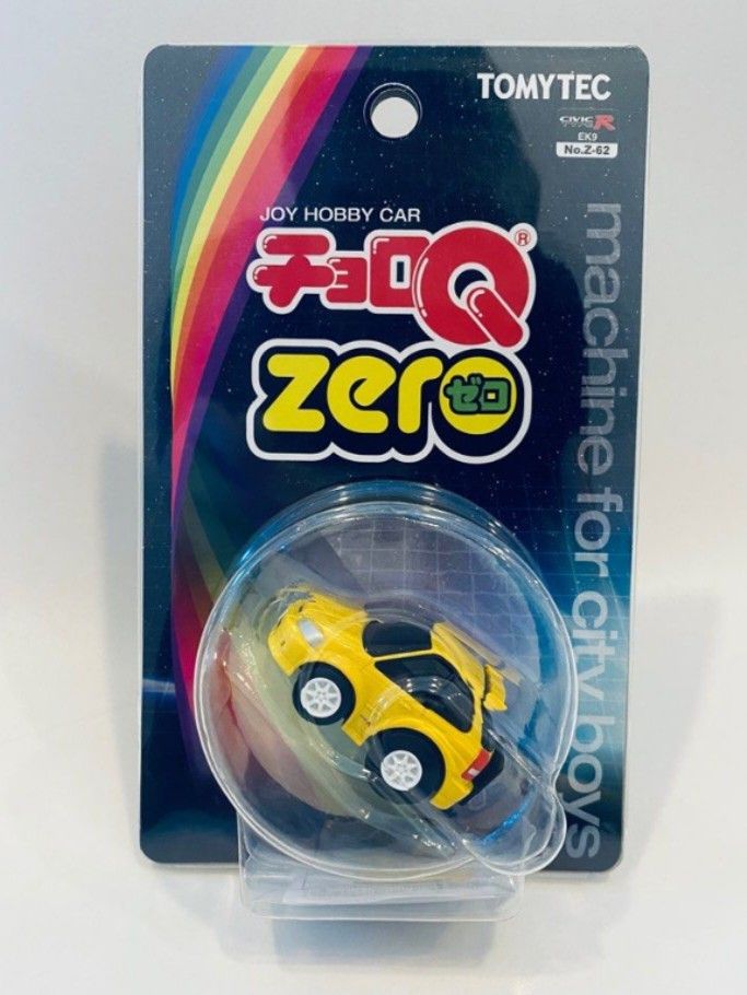 TOMYTEC Choro-Q Zero Z-62b Honda Civic Type R (EK9) Yellow, 興趣及遊戲, 玩具 & 遊戲類 - Carousell
