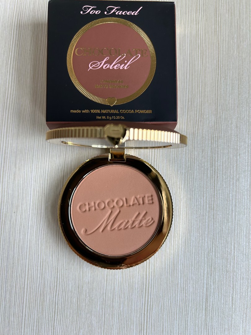Too Faced Bronzer Soleil Chocolate Matte Bronzer, Beauty & Personal ...