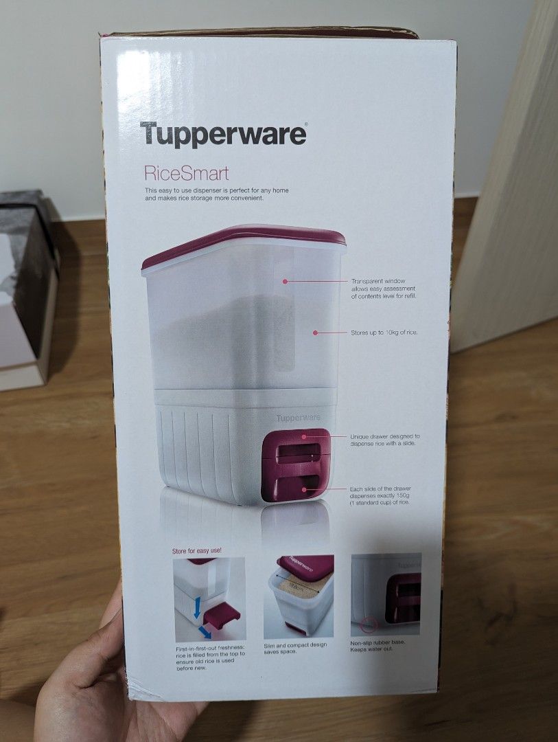 Tupperware Rice Container, Furniture & Home Living, Kitchenware ...
