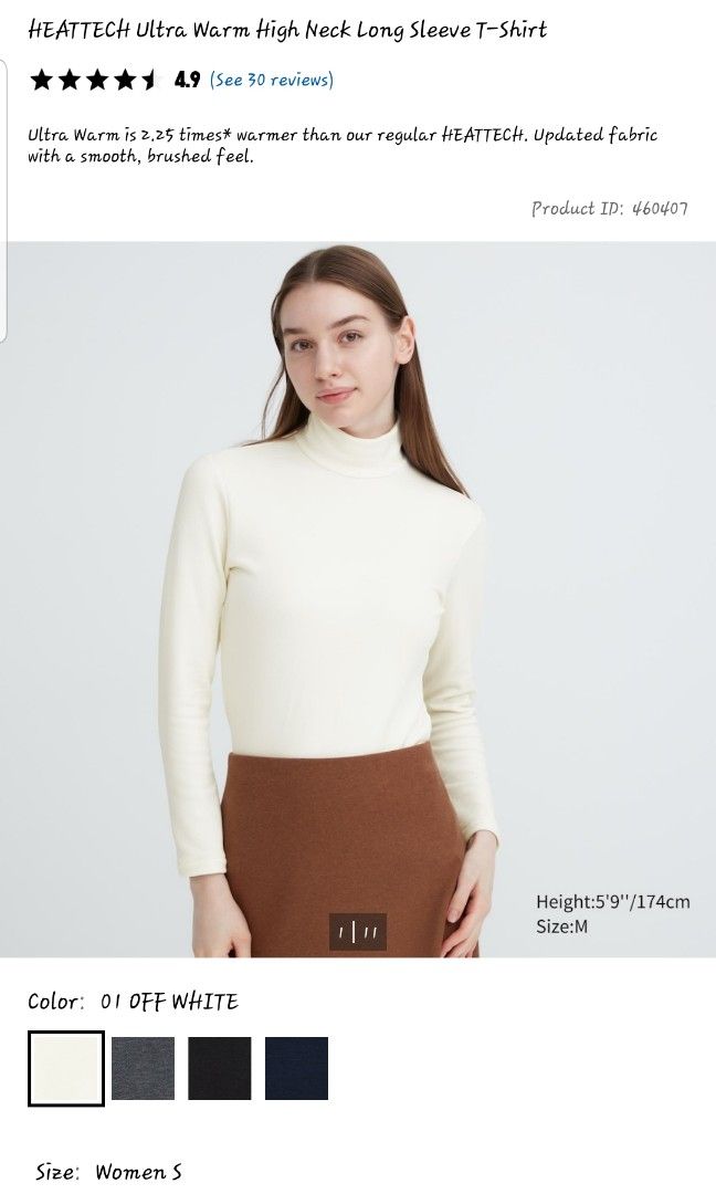 Uniqlo Heattech Ultra warm, Women's Fashion, Activewear on Carousell