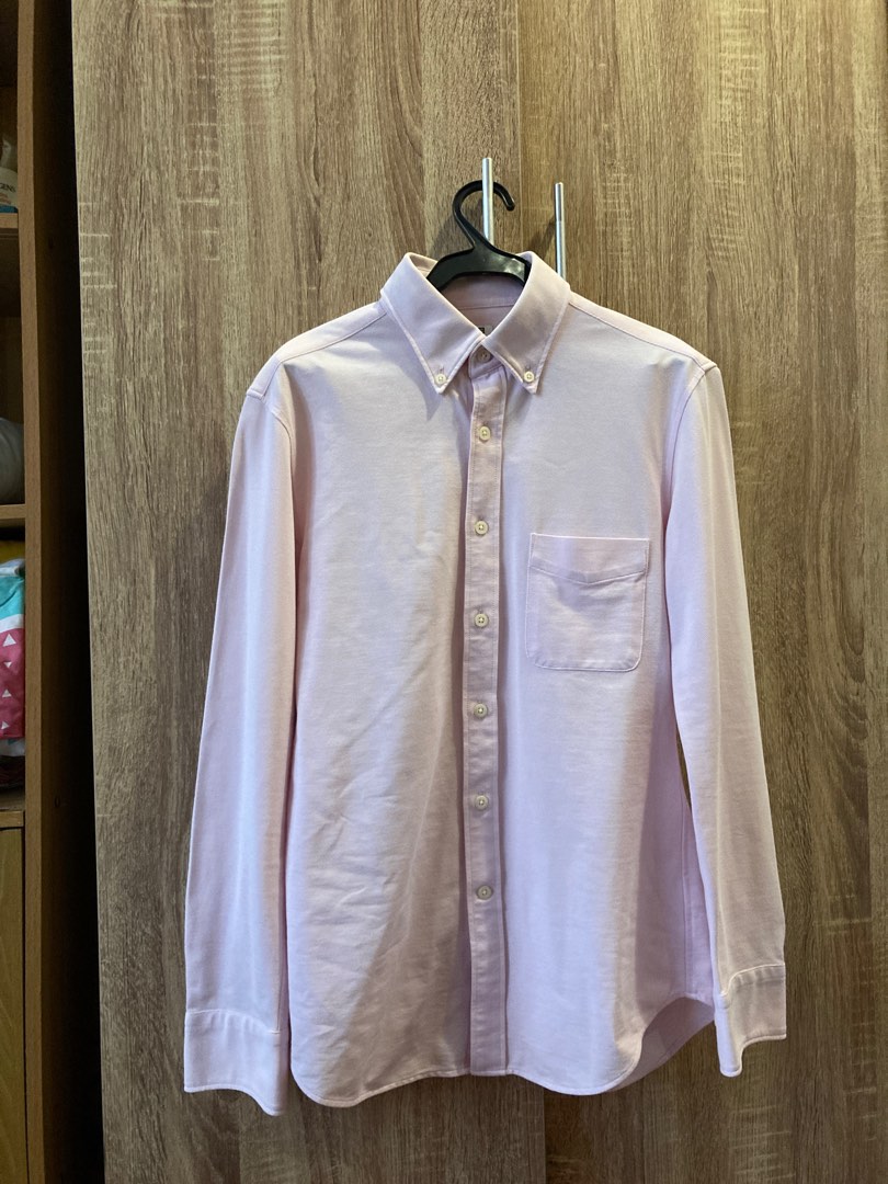 Uniqlo Pique Long Sleeve Polo, Men's Fashion, Tops & Sets, Formal ...