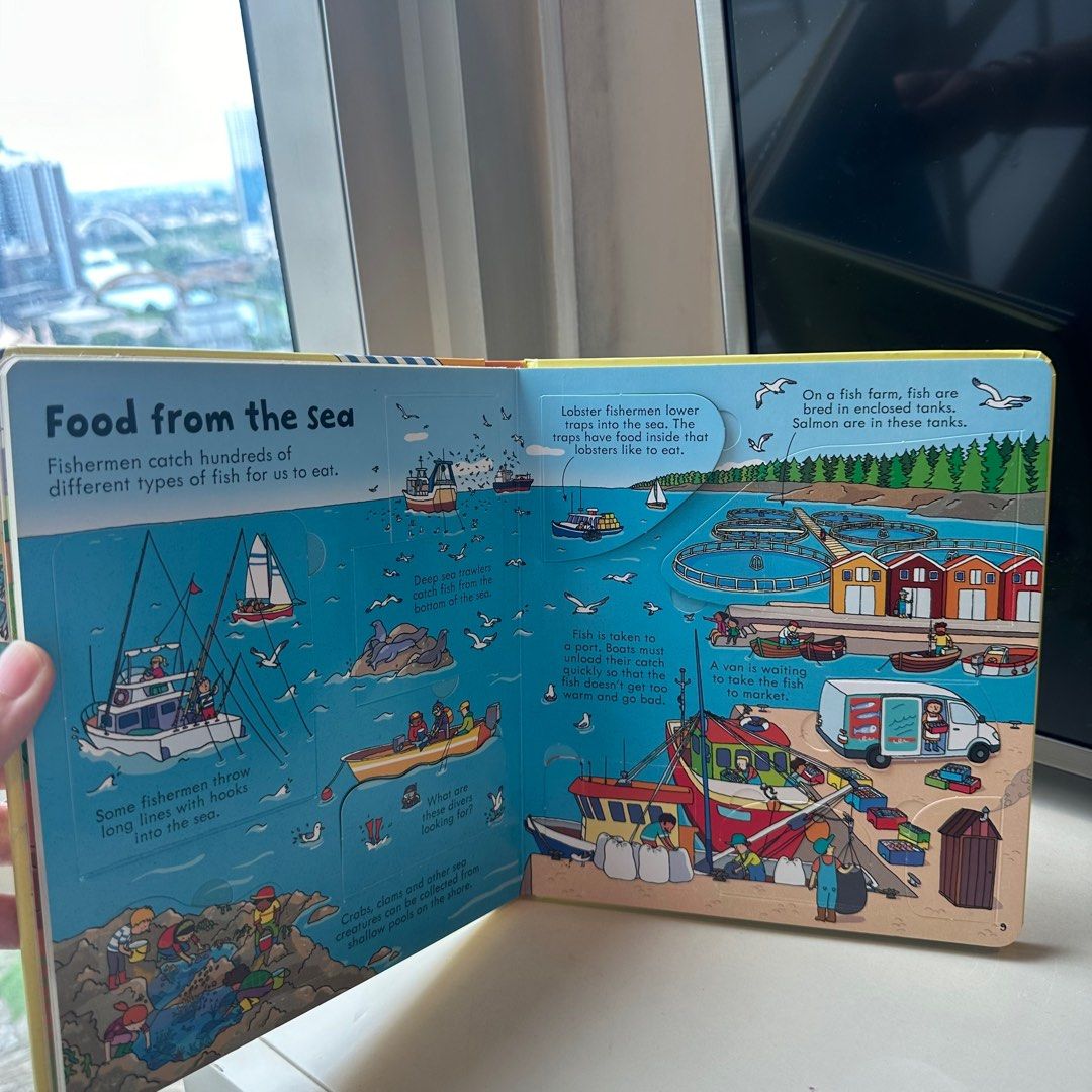 Usborne Look Inside Food, Hobbies & Toys, Books & Magazines, Children's ...