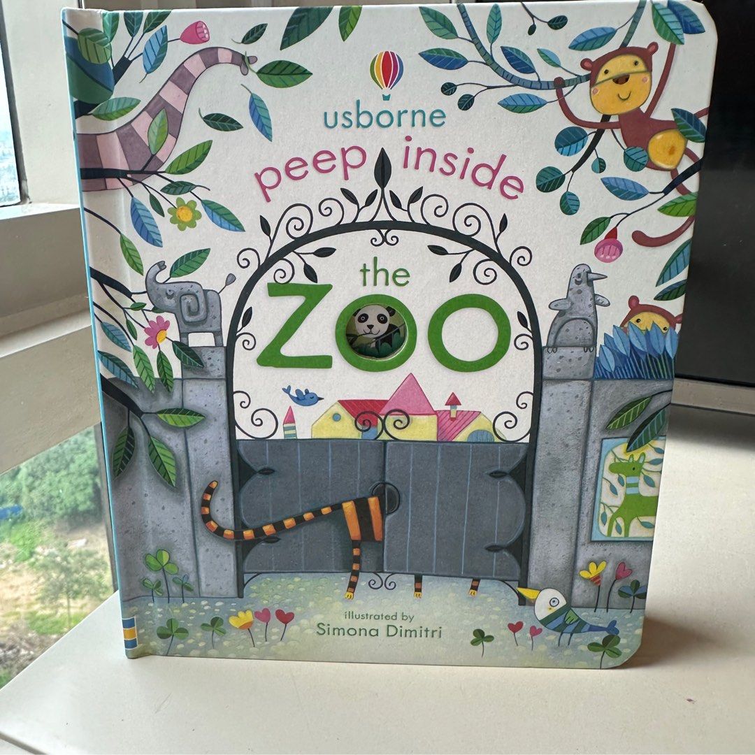 Usborne Peep Inside the Zoo, Hobbies & Toys, Books & Magazines, Children's Books on Carousell