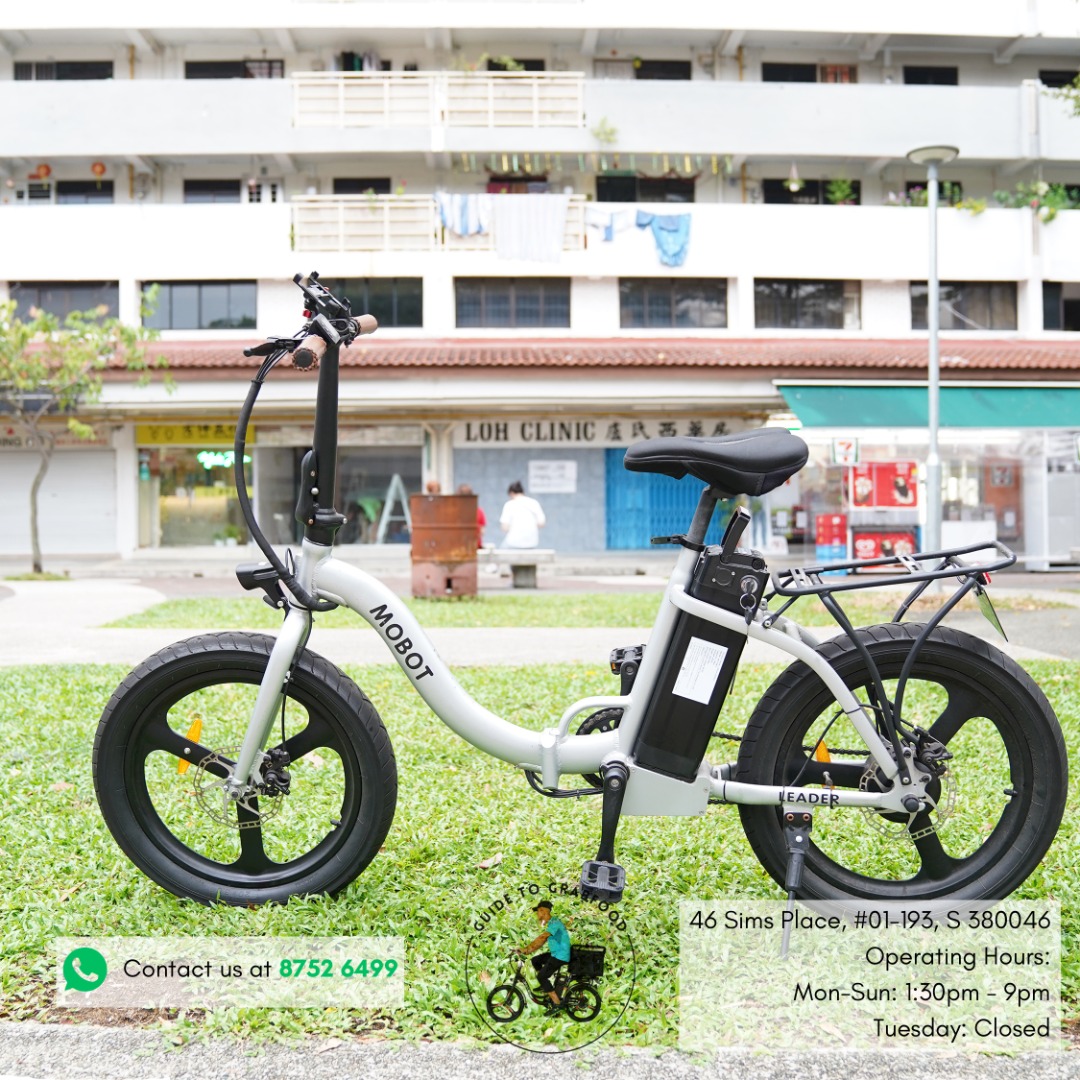 Used 689.5km MOBOT Leader Ebike 48V 14Ah Silver LTA Approved Ownership ...
