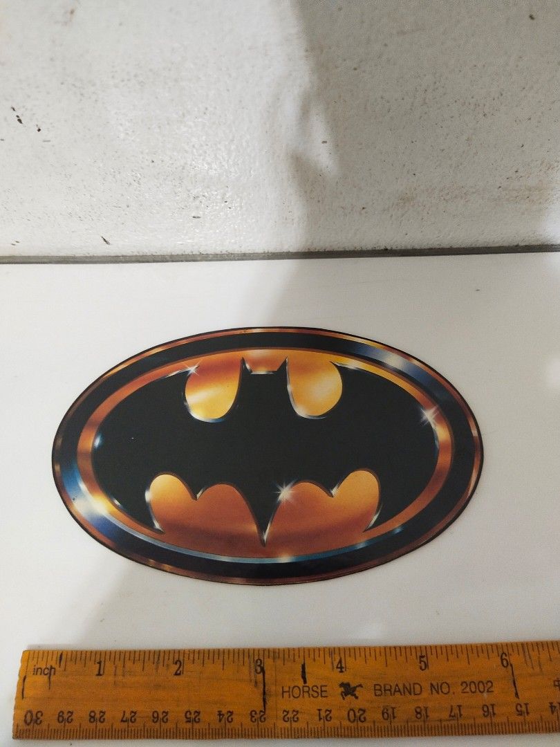 vintage 2 "Bat Symbols" stickers/ Batman---Michael Keaton era/1989 ...