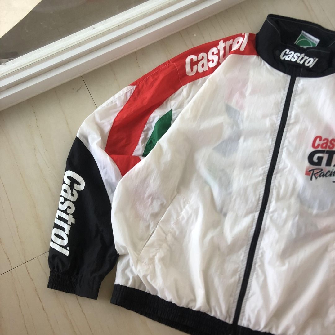VINTAGE CASTROL GTX RACING LIGHTWEIGHT WINDBRAKER JACKET, Men's Fashion ...